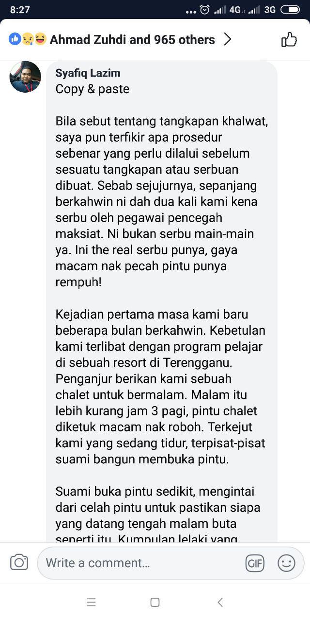 Pernah Kena Raid Kes Khalwat Kat Hotel Butterworth, Tapi.. - Lobak Merah