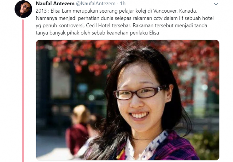Siapa Bunuh Elisa Lam? Mayat Dijumpai Dalam Tangki Air Hotel, Kematian ...