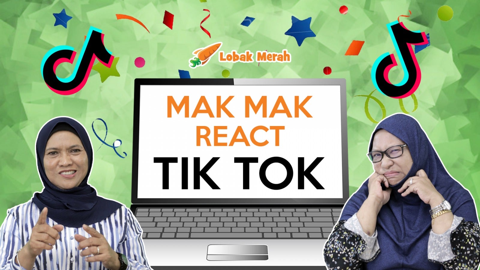 Mak Mak React To TikTok! - Lobak Merah