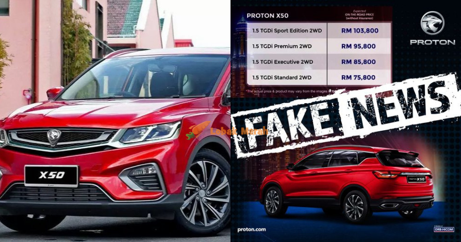 Baru Berapa Hari Dilancarkan, Proton Sahkan Senarai Harga X50 Bermula ...