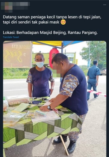 Tak Pakai Mask Ketika Saman Peniaga Tepi Jalan, Polis Kini Sedang Kesan ...