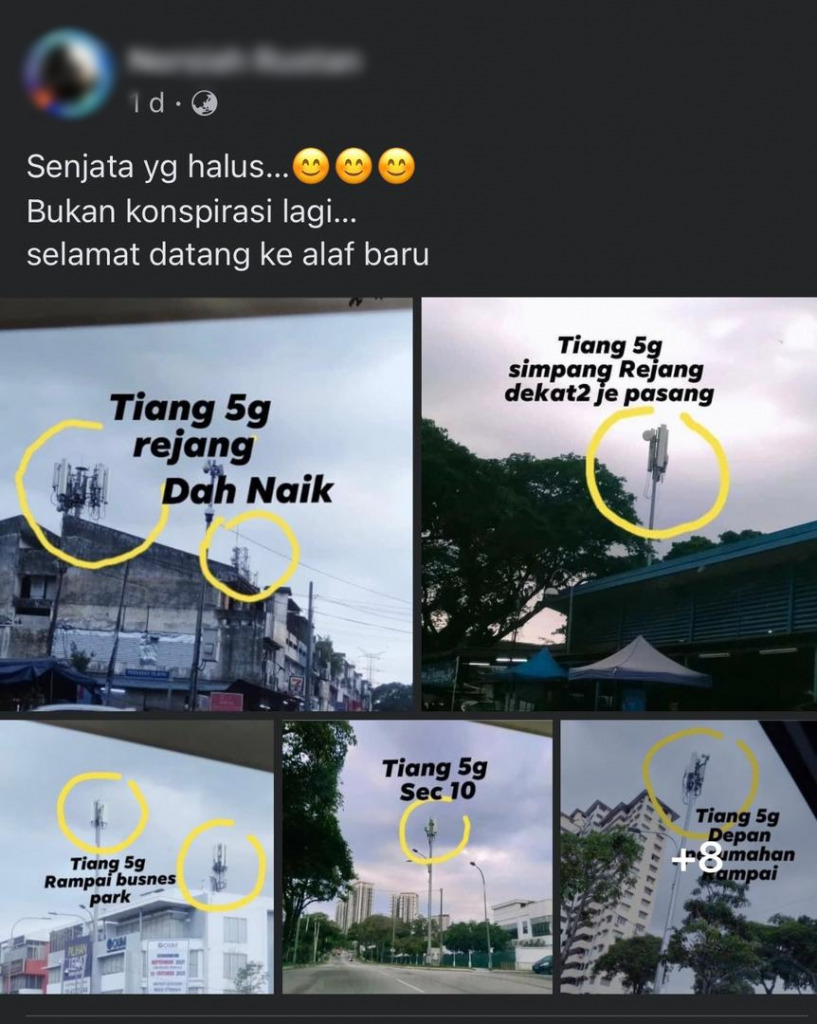 "Tiang 5G kawal penduduk bumi" - Teori Seorang Pengguna Facebook Pasal ...