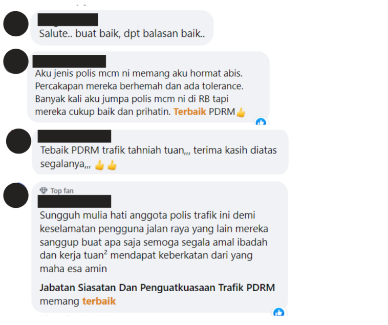 "Mulianya..tabik tuan"- Netizen Puji Tindakan Polis Trafik Ini Tutup ...