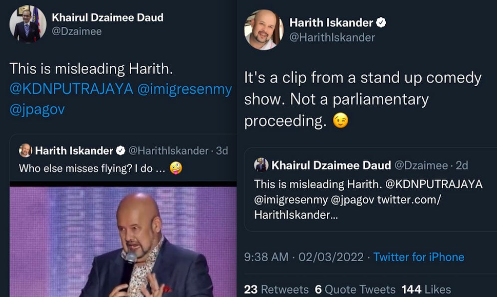 "Itu 'joke' lama" - Harith Iskander Bagi Respon Teguran KP Imigresen ...
