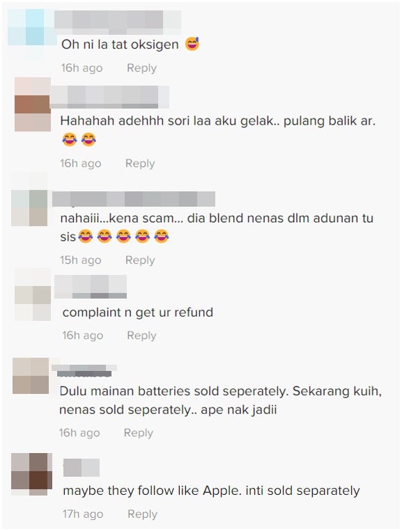 “Ini dikira tart oksigen ke?” - [VIDEO] Gadis Kena ‘Scam’, Beli Tart Nenas Tak Ada Inti - Lobak ...