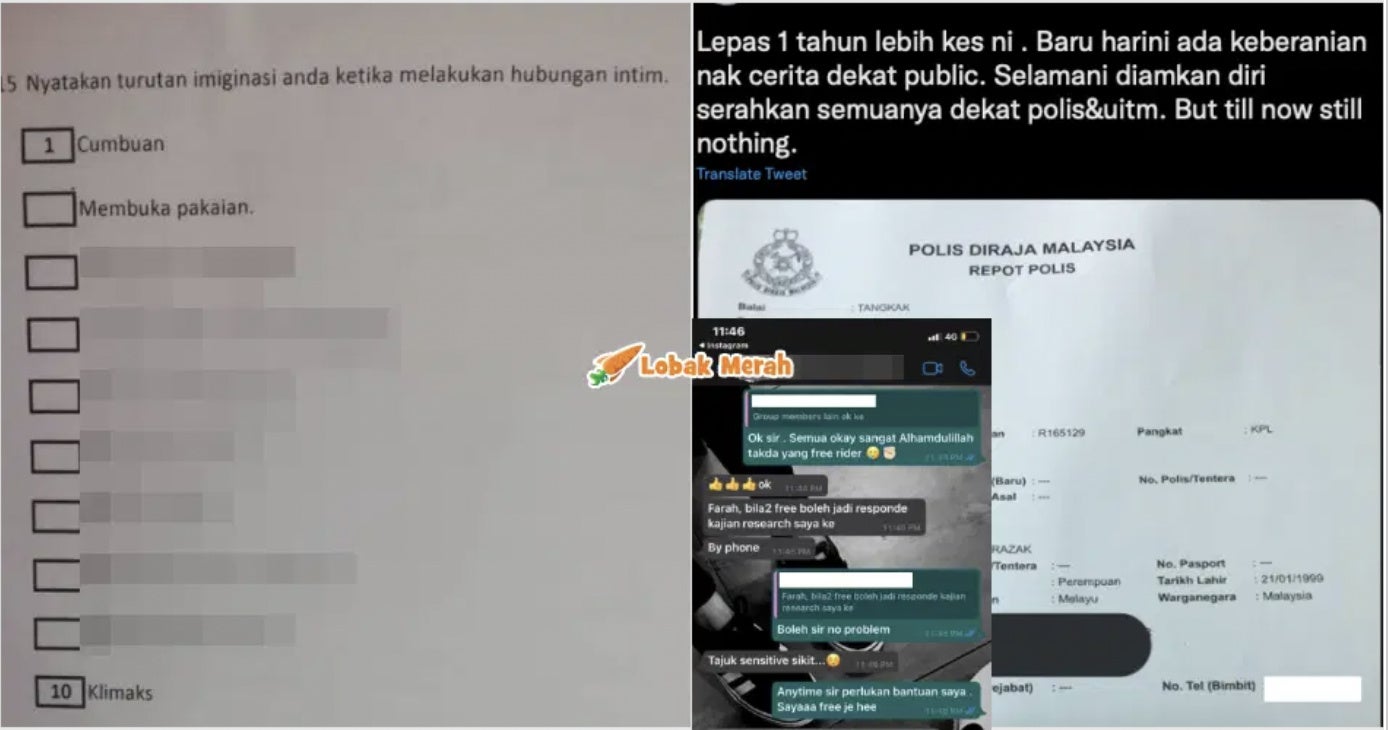 Pensyarah UiTM Dipecat Serta-merta Susulan Kes Gangguan Seksual Terhadap Bekas Siswazah - Lobak ...