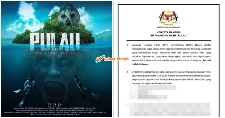 "Pulau sebuah filem seram dan bukan filem porno seperti yang digembar ...