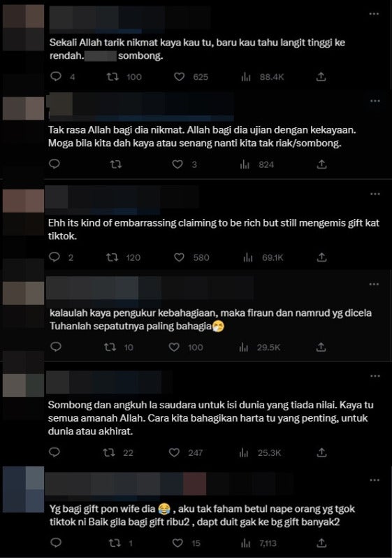 "Gift tak sampai RM1,000 nak kita cakap thank you" - Netizen Tegur ...