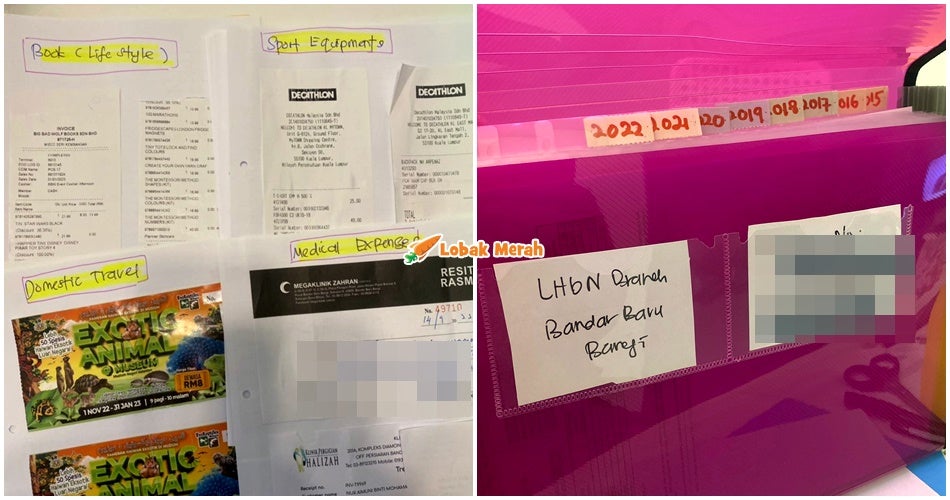 Korang Dah Isi e-Filing? Wanita Share Cara Terbaik Simpan Resit-resit ...