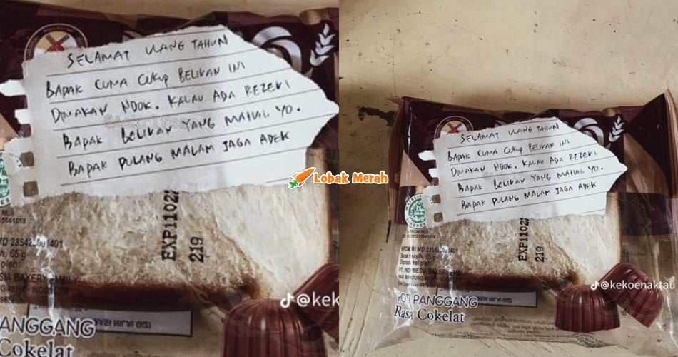 "Cuma mampu belikan ini"- Gadis Sebak Terima Hadiah Sebungkus Roti Dari ...