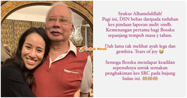 "Kemenangan pertama Bossku" - Yana Najib Harap Ayah Dapat Tuntut Keadilan Bagi Kes SRC - Lobak Merah
