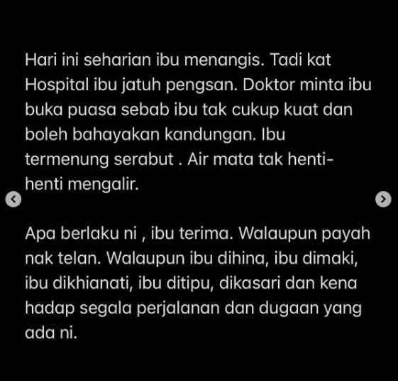 "Be strong! Jangan mengalah" - Shuhada Umum Hamil 10 Minggu, Netizen ...