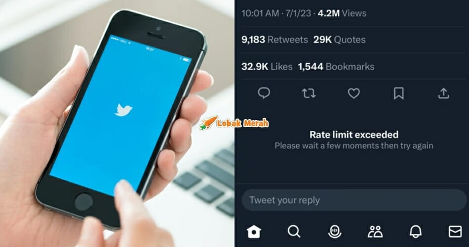 "Rate limit exceeded"- Twitter Hadkan Jumlah Posts Yang Pengguna Boleh ...