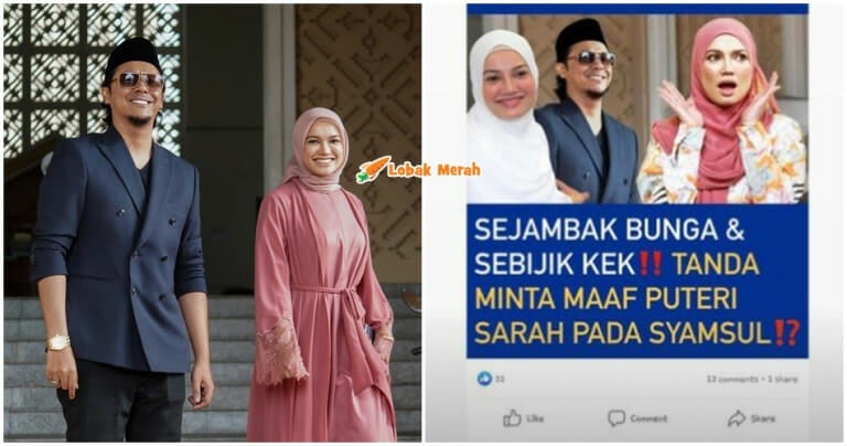 "Warga FB ni aneh2" - Puteri Sarah Nafi Beri Bunga & Kek Kepada Syamsul ...