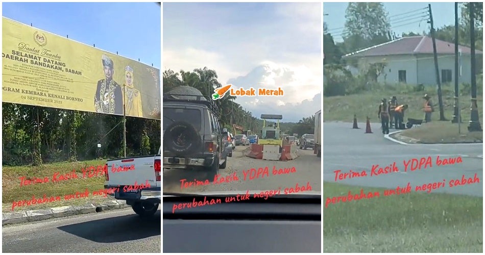 Jalan Gigih Diturap & Dibaiki, Netizen Harap YDP Agong Melawat Sabah ...