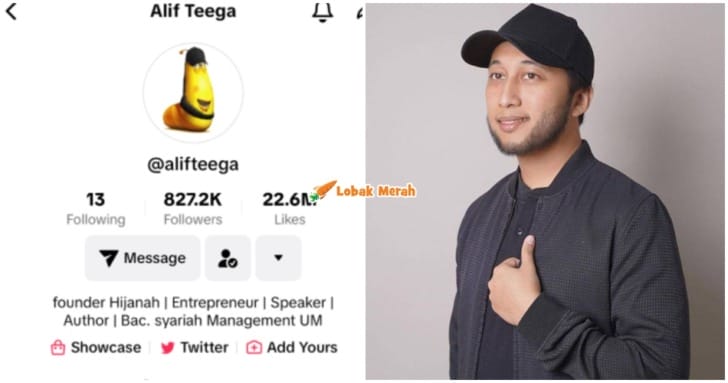 Alert Dengan Troll Netizen, Alif Teega Tukar Gambar Larva Kuning Dekat DP TikTok - Lobak Merah