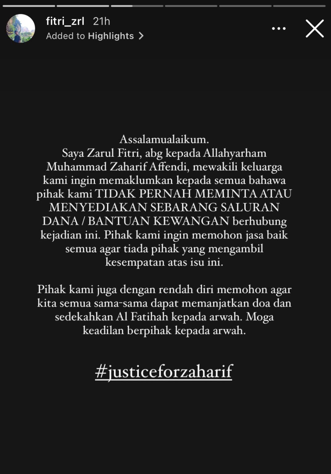 Abang Mangsa Kemalangan Nafi Minta Sumbangan Rayu Orang Ramai Beri