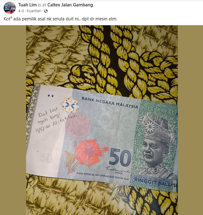 "Tak sangka dapat balik lepas 4 tahun"- Pemilik Wang Kertas RM50 Yang ...
