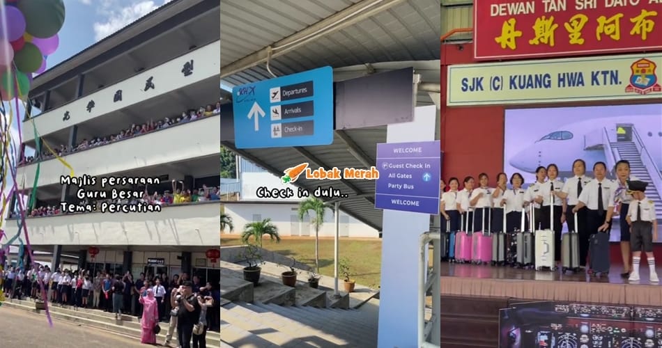 "GB suka holiday"- Kreatif Habis, Ubah Sekolah Jadi Airport Sempena ...