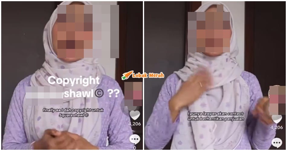 Tiktoker Dakwa Dah Copyright Shawl ‘L Shape’, Bakal Ambil Tindakan ...