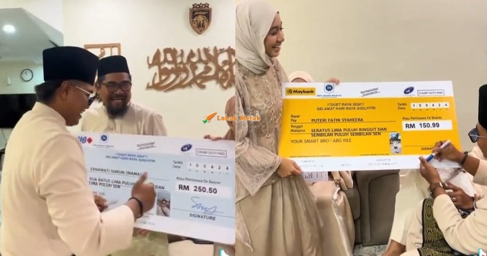 Lain Dari Yang Lain, Trend Terbaharu Bagi Duit Raya Guna 'Mock Cheque ...