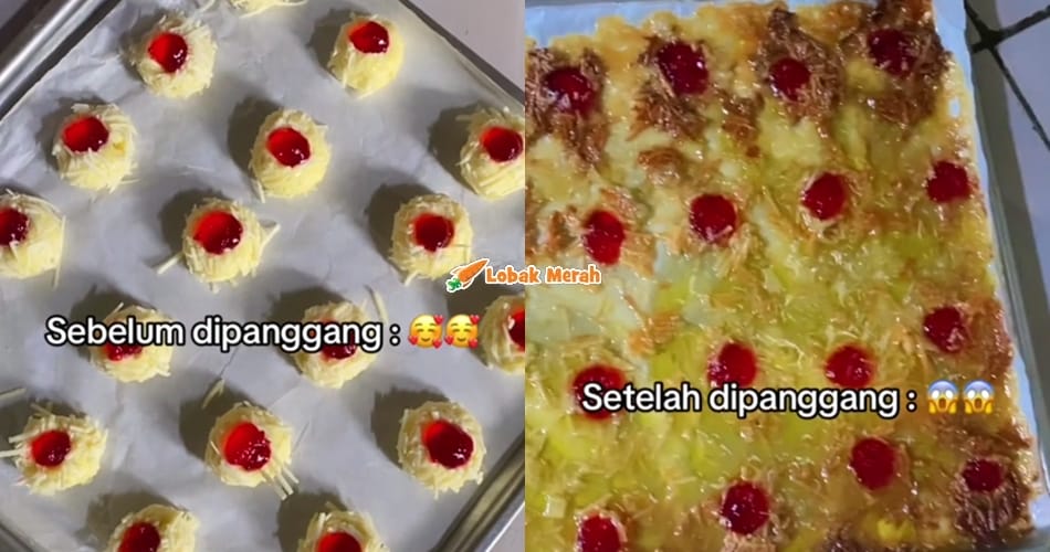 "Nak bagi nama apa biskut ni"- Ramai Simpati Tengok Kuih Raya Lelaki Ini - Lobak Merah