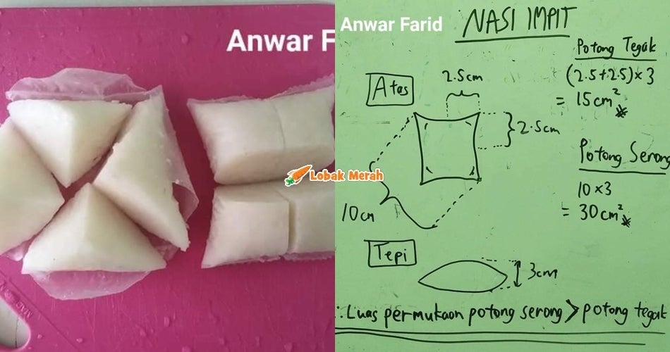 "Nak potong tegak atau serong?"- Ini Cara Terbaik Potong Nasi Himpit ...