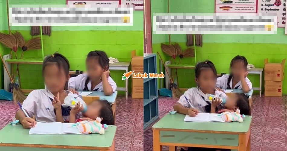 Belajar Dalam Kelas Sambil Susukan Adik, Murid Sekolah Di Thailand Ini Buat Ramai Sebak - Lobak ...