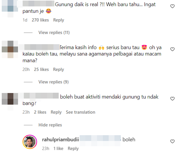 "Real? Baru tahu!!" - Netizen 'Impressed' Gunung Daik Bercabang Tiga ...