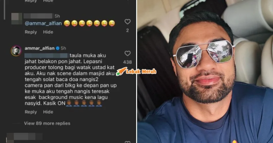 "Bukan aku!" - Tular Kes Pelakon Lelaki 'Sado' Pukul GF, Ammar Alfian Nafi Itu Dirinya - Lobak Merah